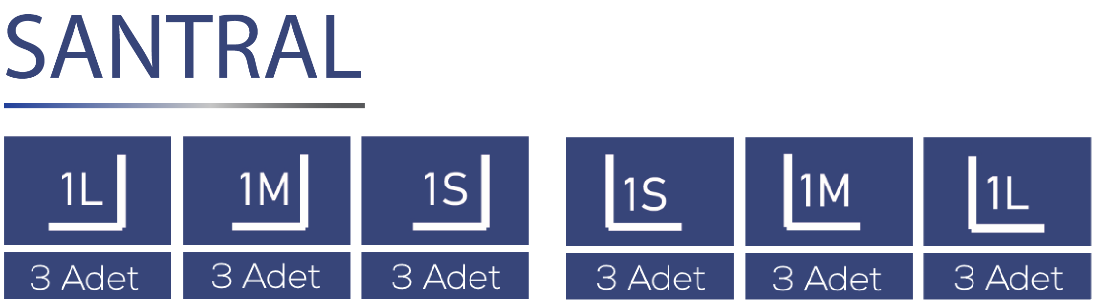Santral-lateral set (36 adet)